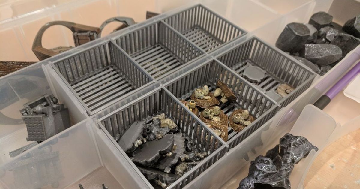 Craft Box 2 Layer Insert basket by VirtuallyJason | Download free STL ...