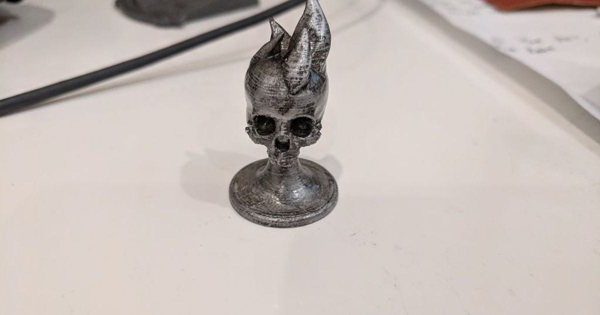 Flaming Skull by VirtuallyJason | Download free STL model | Printables.com