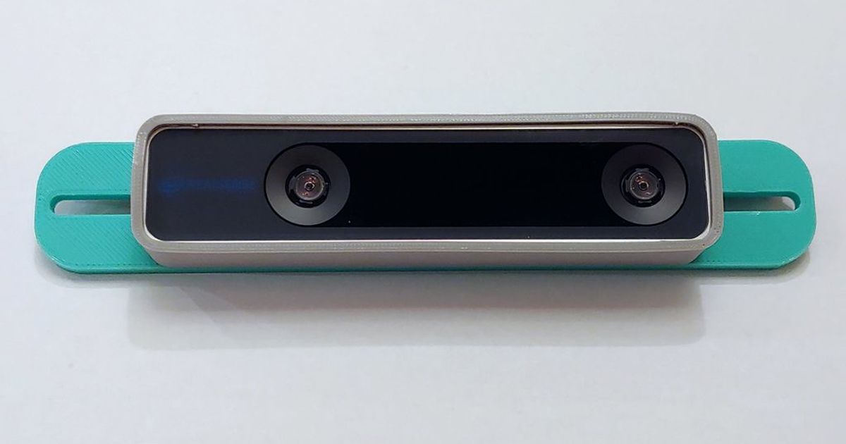 Intel RealSense T265 Flex Case and Mount Plate by RhindleLAK | Download ...