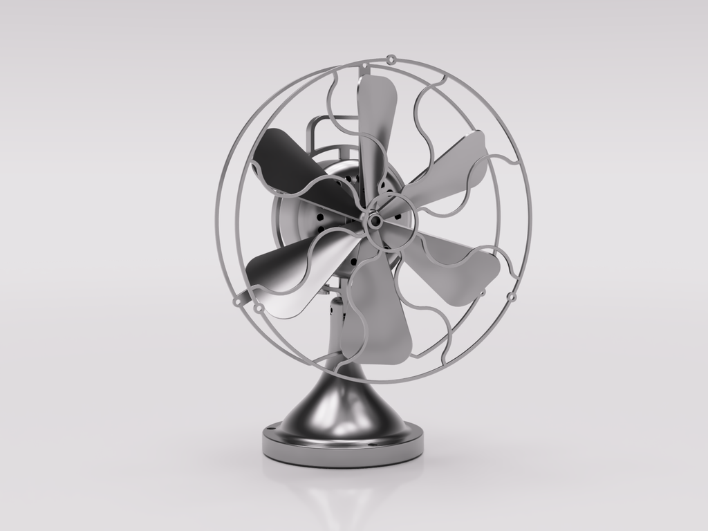 Fancy Oscillating Fan - Fully Printed by AlexY | Download free STL ...