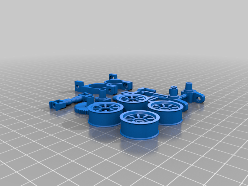 Fully Printed 1:28 RC Car Chassis (MINI-Z compatible) by AlexY ...