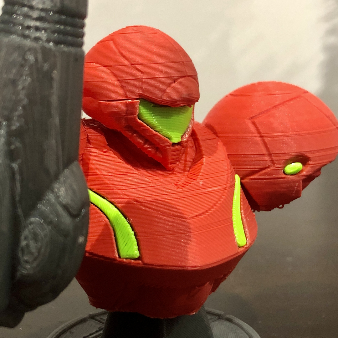 Samus from Metroid - Bust Statue von OpenFigure3D | Kostenloses STL ...