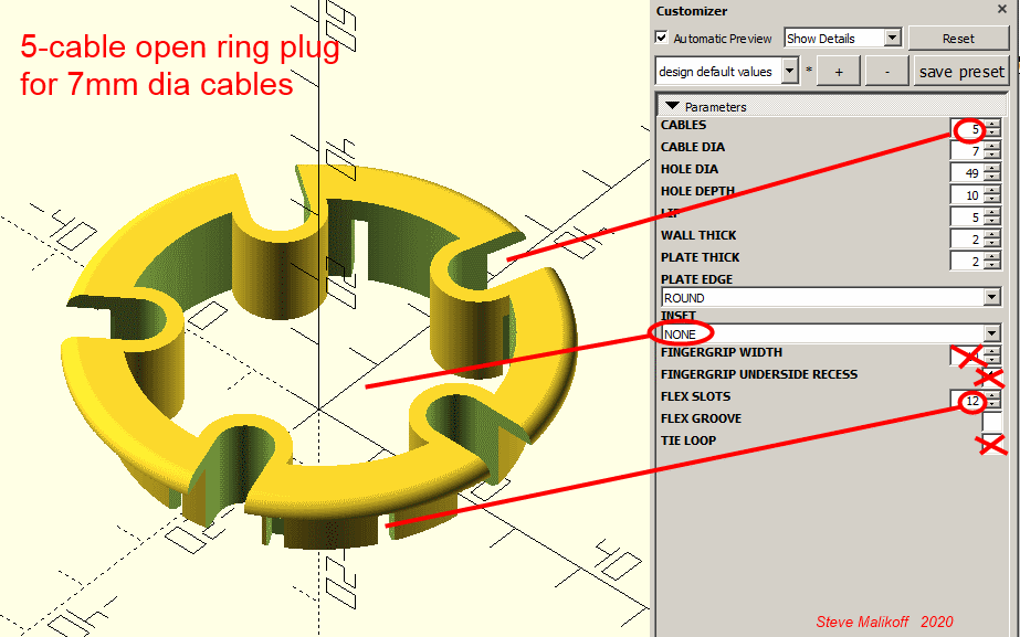 Desk benchtop cable fascia filler plug grommet by 1944GPW | Download ...