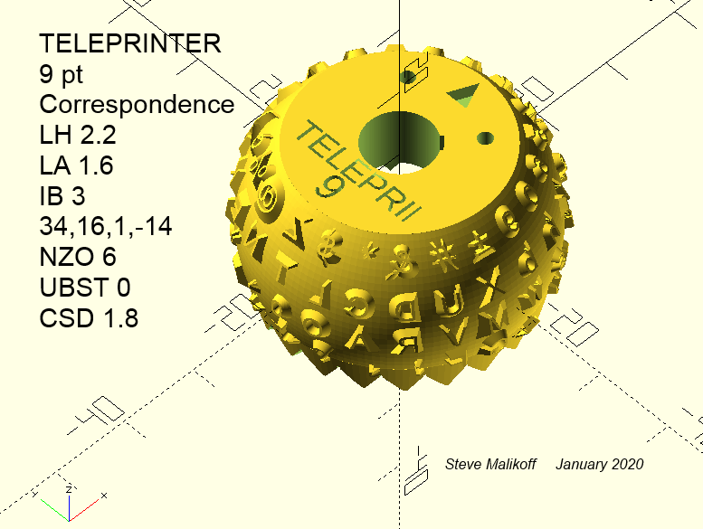 IBM Selectric typewriter customizable font typeball by 1944GPW ...
