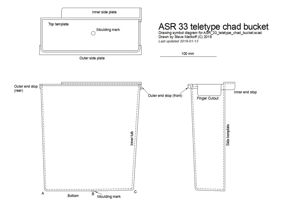 ASR 33 teletype chad box by 1944GPW | Download free STL model ...