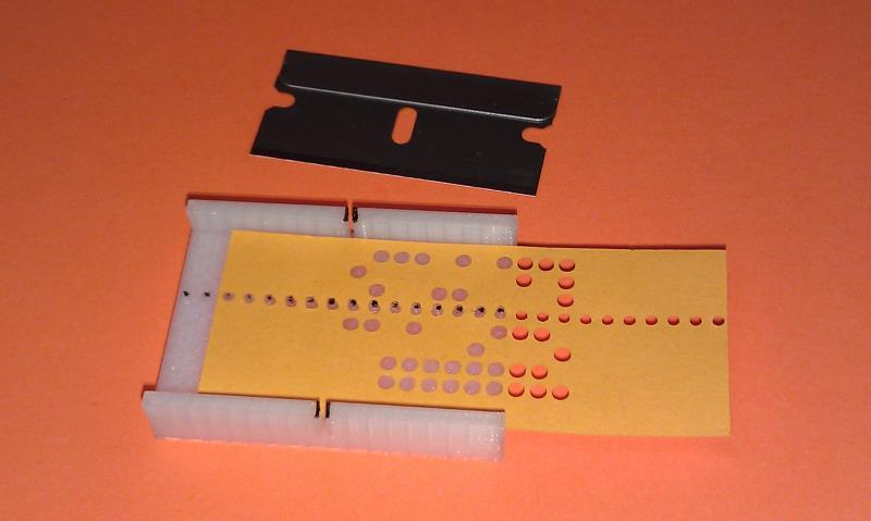 Teletype paper tape splicing and alignment guide jig by 1944GPW ...