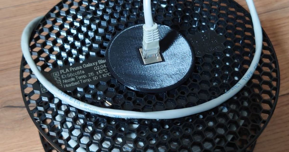 Prusament Ethernet Cable Spool by matthijsbos | Download free STL model ...