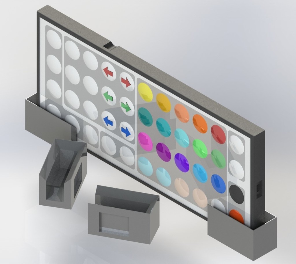 Generic Horizontal RGB LED Remote Wall Mount - No Screws by Dauntless ...