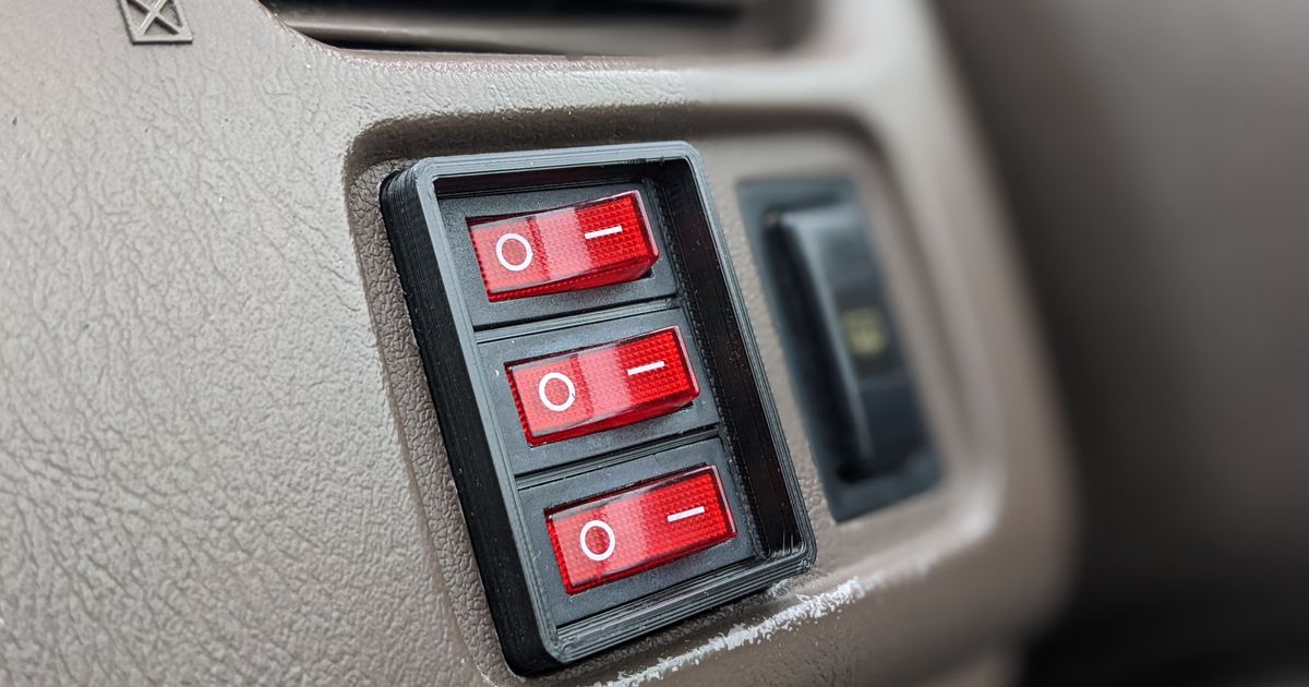 Rocker switch panel by Konstantinos | Download free STL model ...