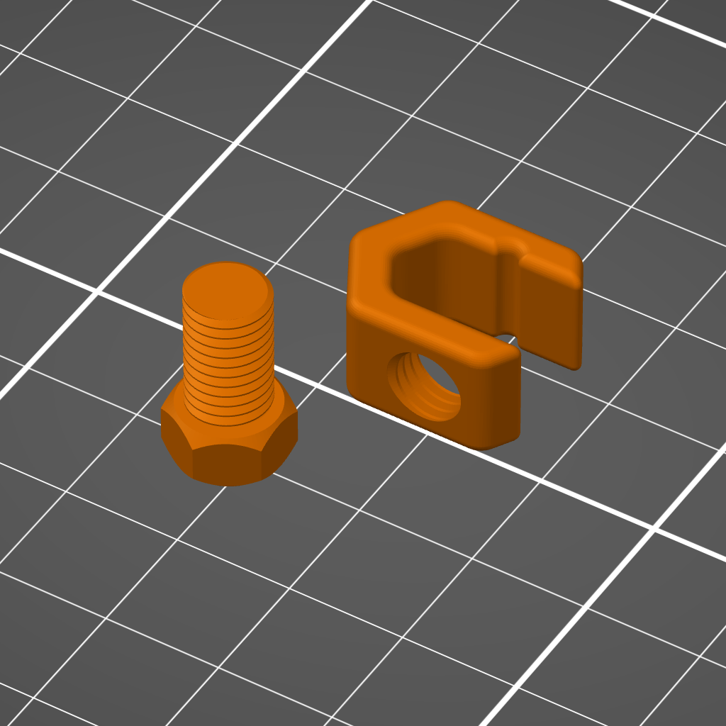 Mini clamp (yet another filament clip) by redd | Download free STL ...
