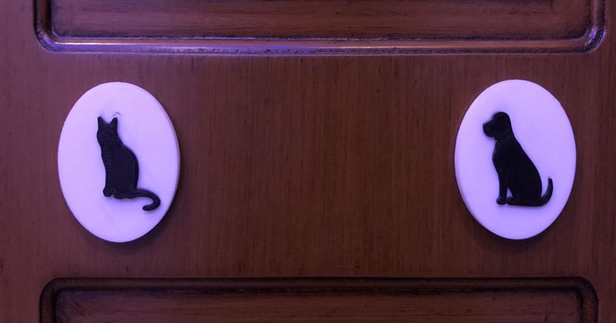 No Entry For Cats And Dogs by AfroPsycho | Download free STL model ...