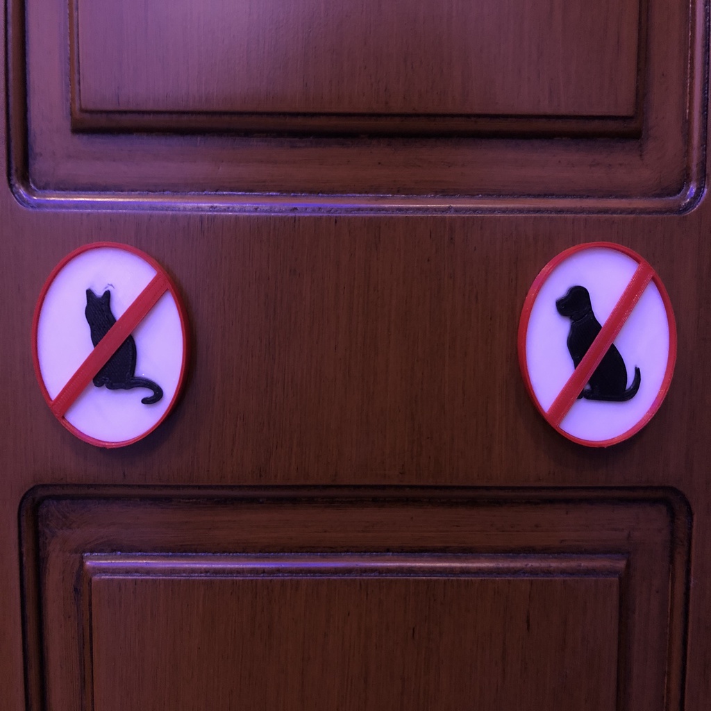 No Entry For Cats And Dogs by AfroPsycho | Download free STL model ...