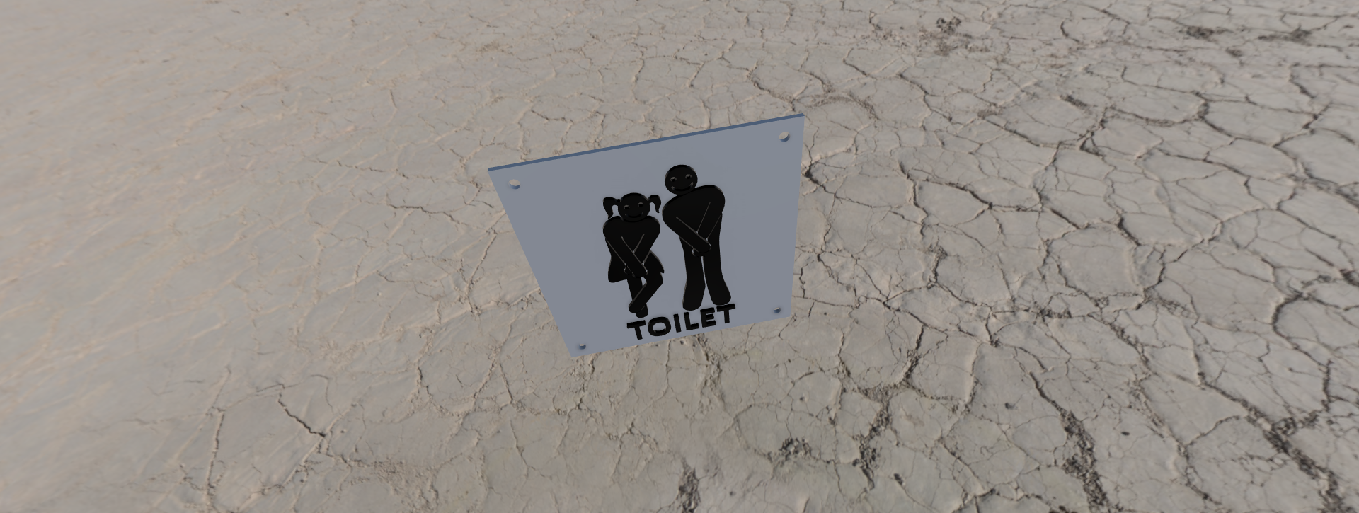 Toilet door label by 3D TISK | Download free STL model | Printables.com