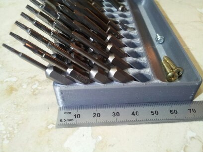 Hex bit tray by Kezat | Download free STL model | Printables.com
