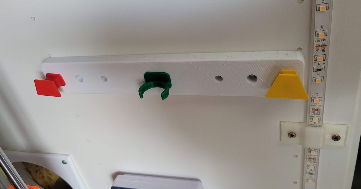 Small peg board for your 3d printer enclosure. Keeps your tools in ...