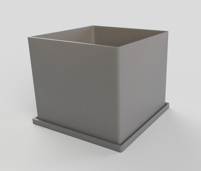 100x100 square saucer by mcko | Download free STL model | Printables.com