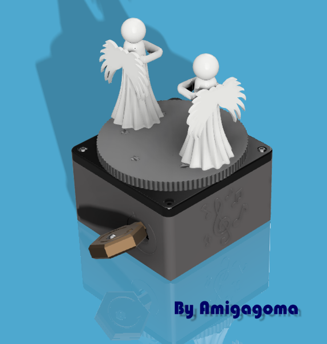animated music box by Amigagoma | Download free STL model | Printables.com