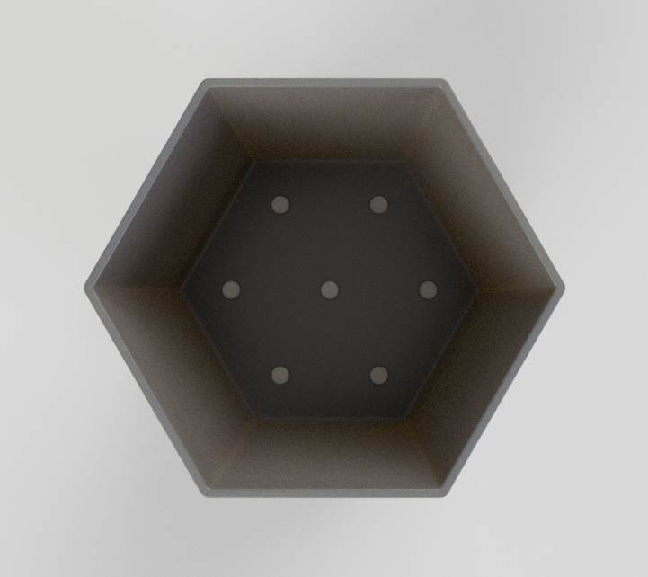 100mm hexagon flower pot by mcko | Download free STL model | Printables.com
