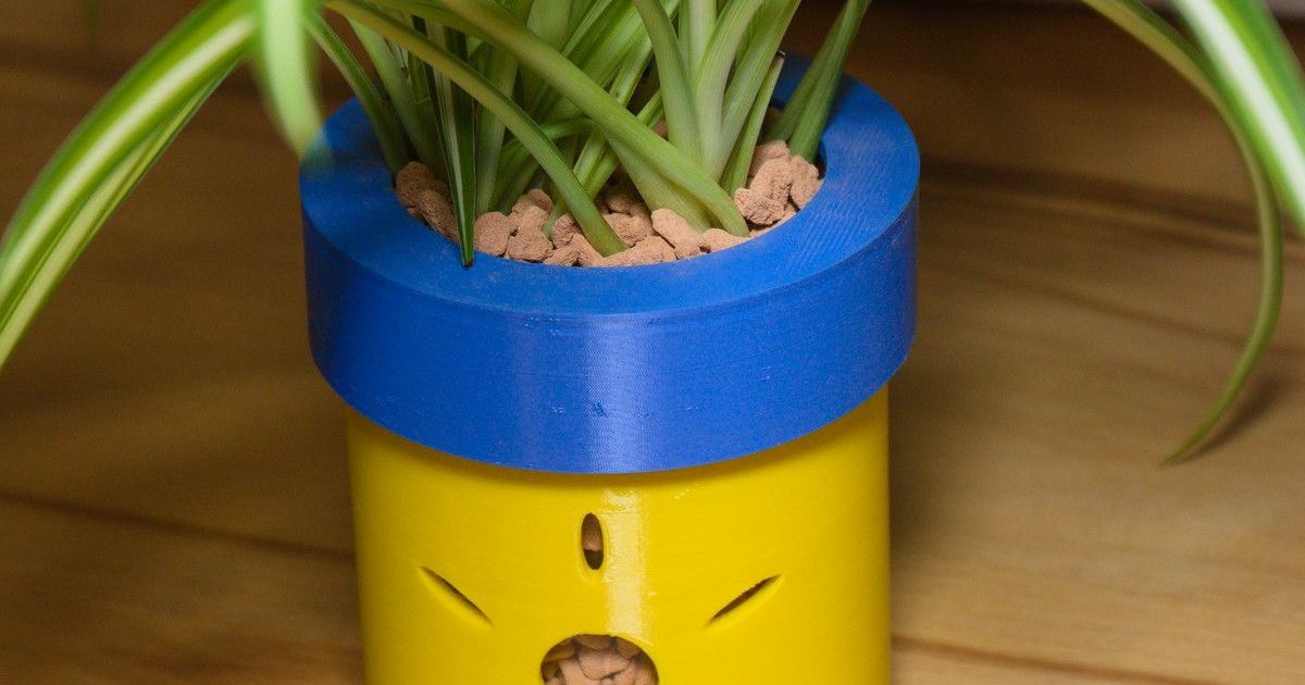 Hydroponic Plant Pot with sun. by Bene | Download free STL model ...