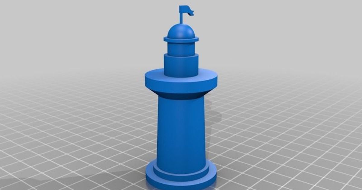 Simple Clean Light House by ejpman | Download free STL model ...