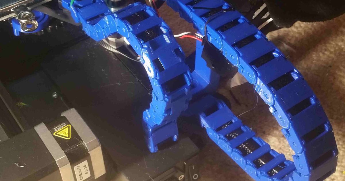 Ender 3 V2 cable chain mount along with all other relevant V2 cable ...