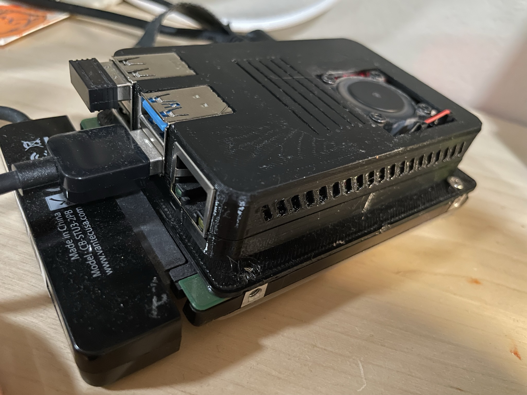 Raspberry Pi 4 Snap Fit Case with Fan & 2.5 Drive KODI NAS by SammyP | Download free STL model ...