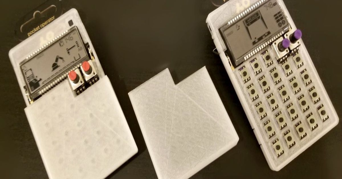 pocket operator slim case button cover by pillip | Download free STL ...