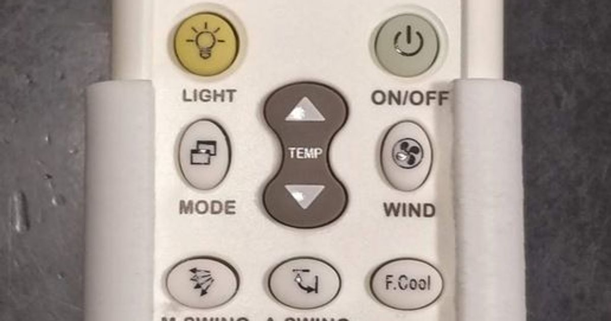 Universal AC Remote Control Holder by boksbox | Download free STL model ...