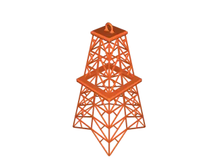 Miniature Oil Derrick by Phinkton | Download free STL model ...