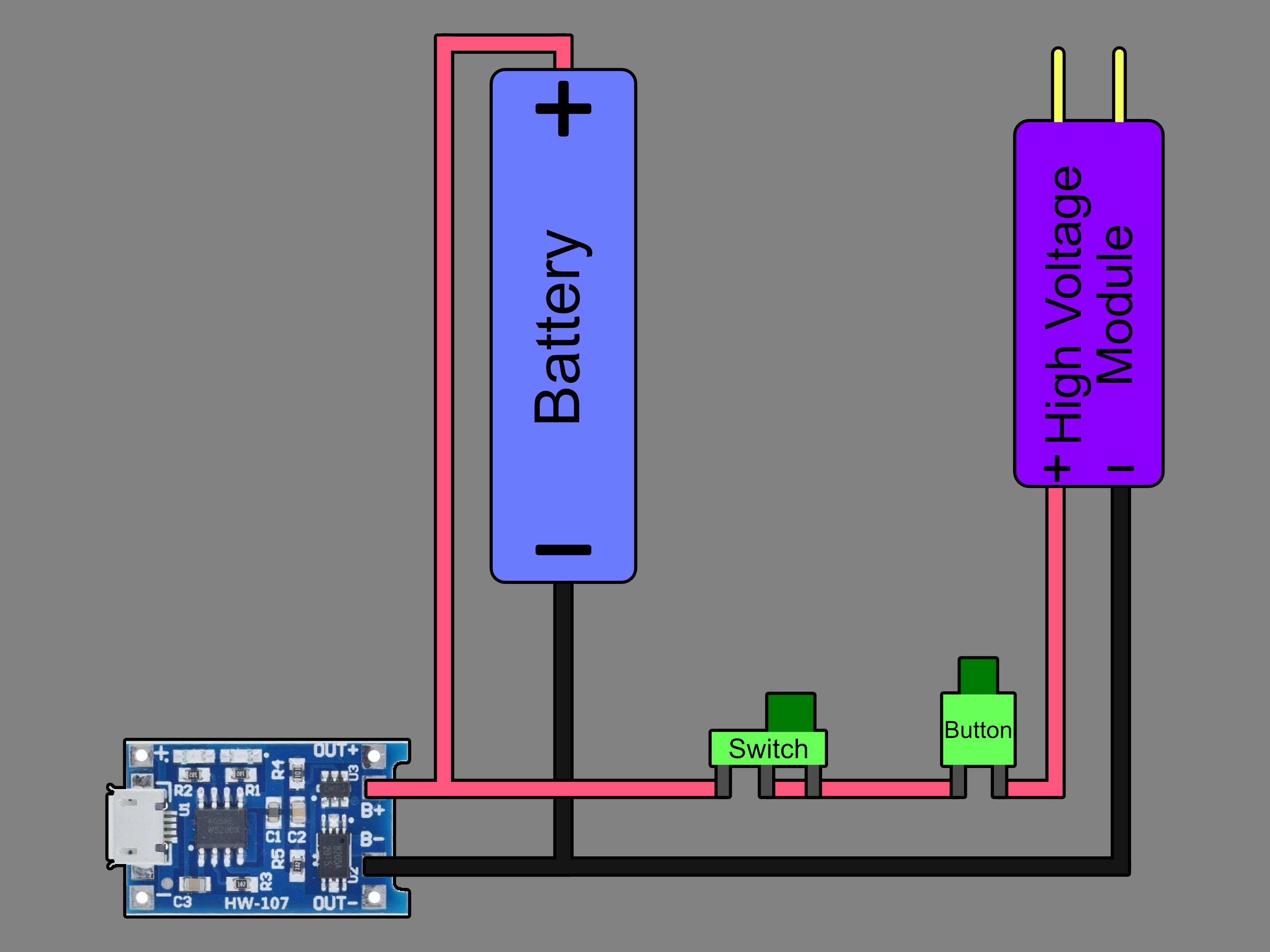6€ Taser/Stun gun, Rechargeable! por StriK3FoRC3 | Descargar modelo STL ...