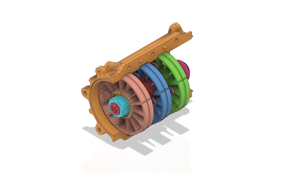 Dual stage axial fan by BamJr | Download free STL model | Printables.com