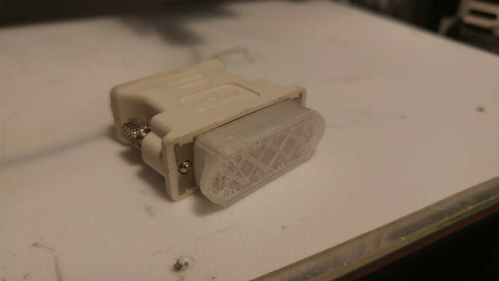 male DVI dust cover by improprietary | Download free STL model ...