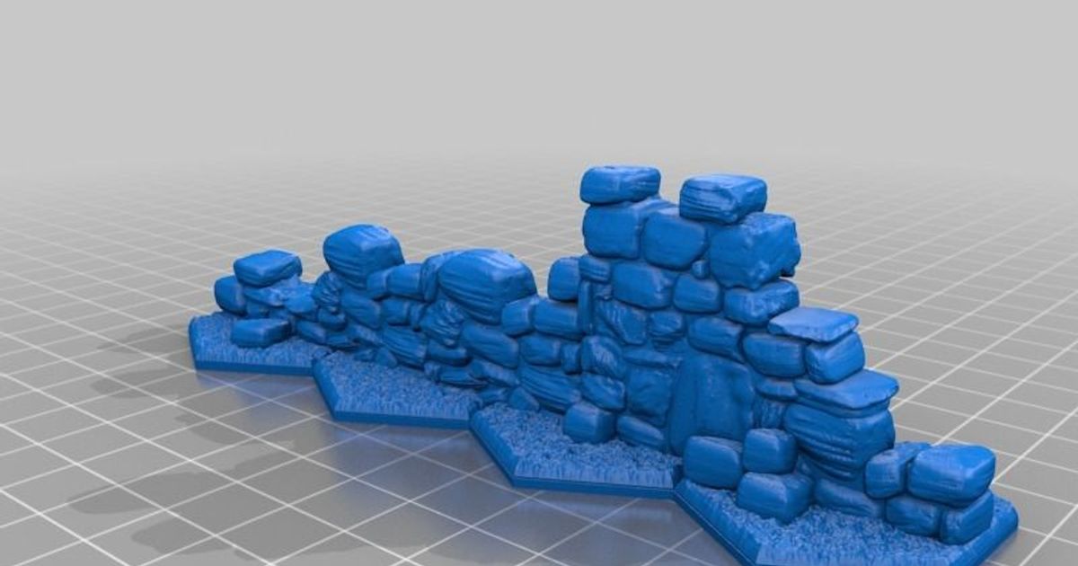 Gloomhaven: Flat Walls by paralepsis | Download free STL model ...
