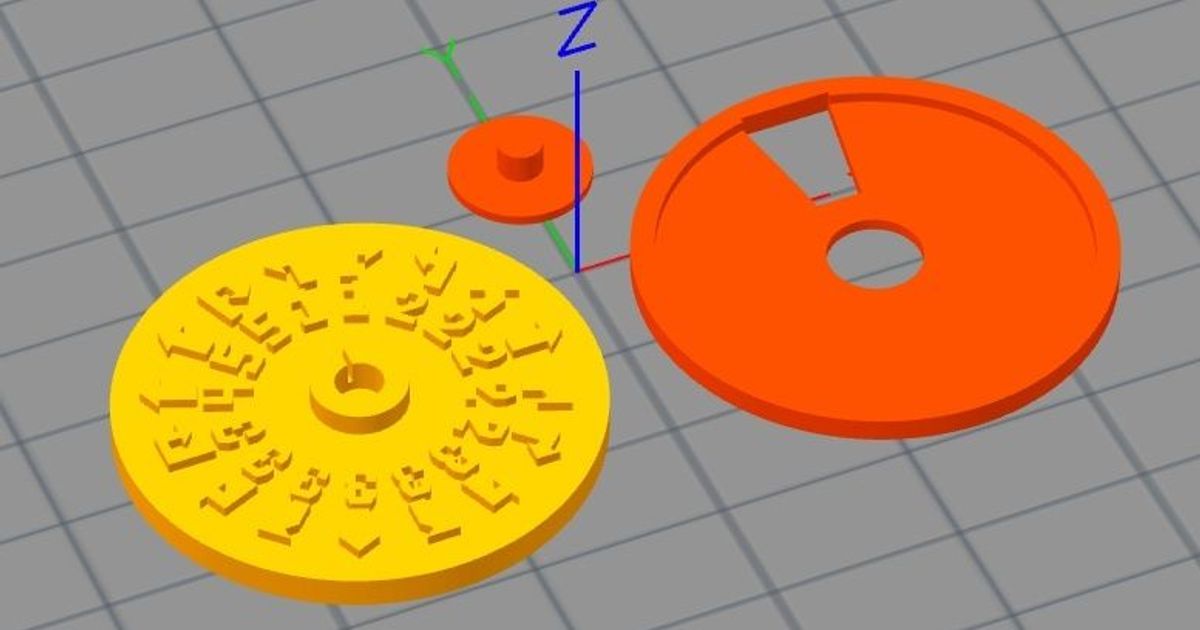 Customizable Maneuver Dial for X-Wing by paralepsis | Download free STL ...