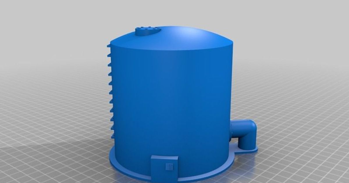 Storage Tank for 28mm Gaming by paralepsis | Download free STL model ...