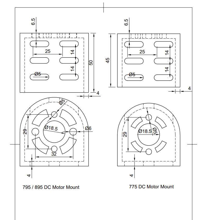 775/795/895 DC Motor Mount by RunZe | Download free STL model ...