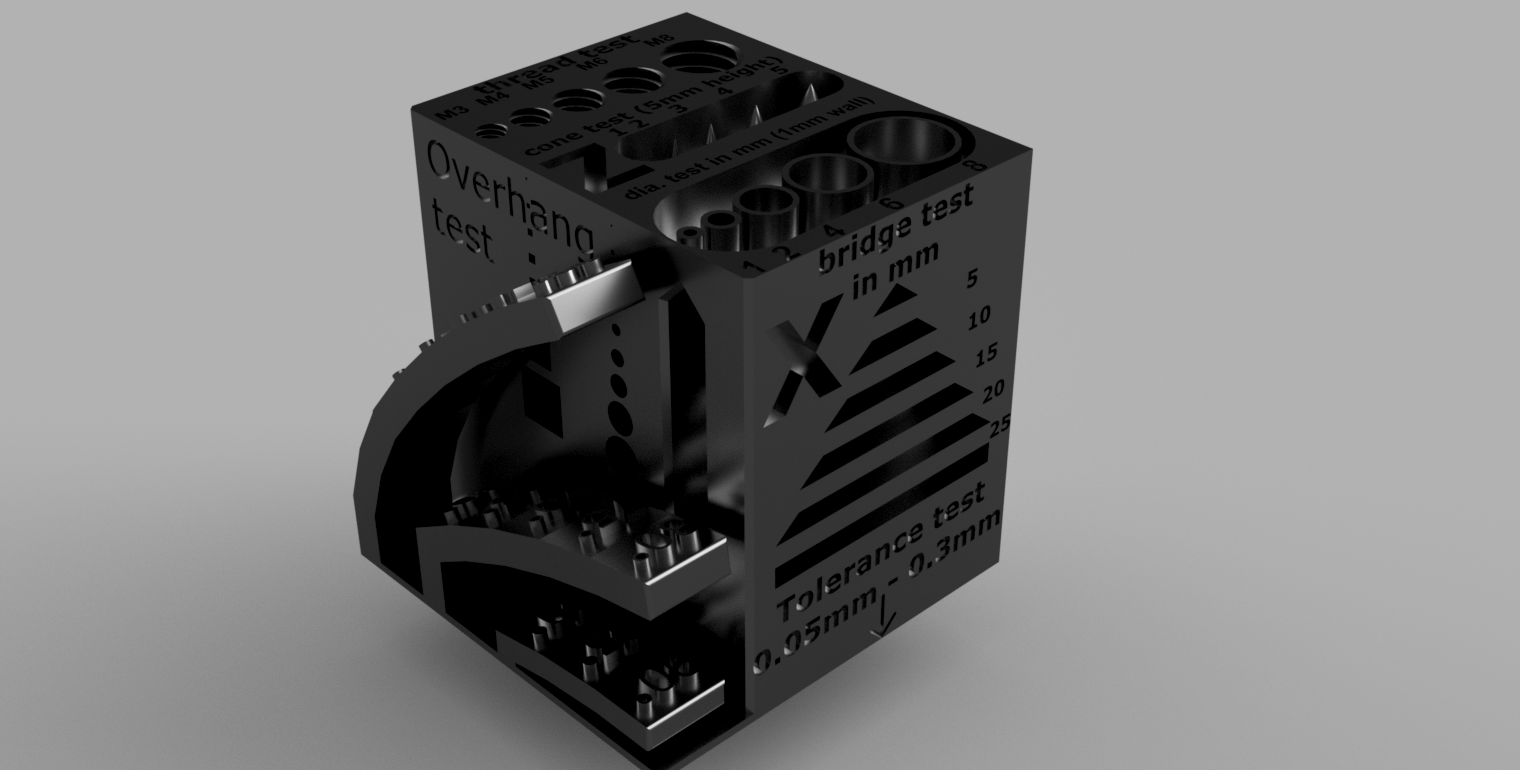 All-in-One Calibration Cube 40x40x40 por Gabriel | Descargar modelo STL ...
