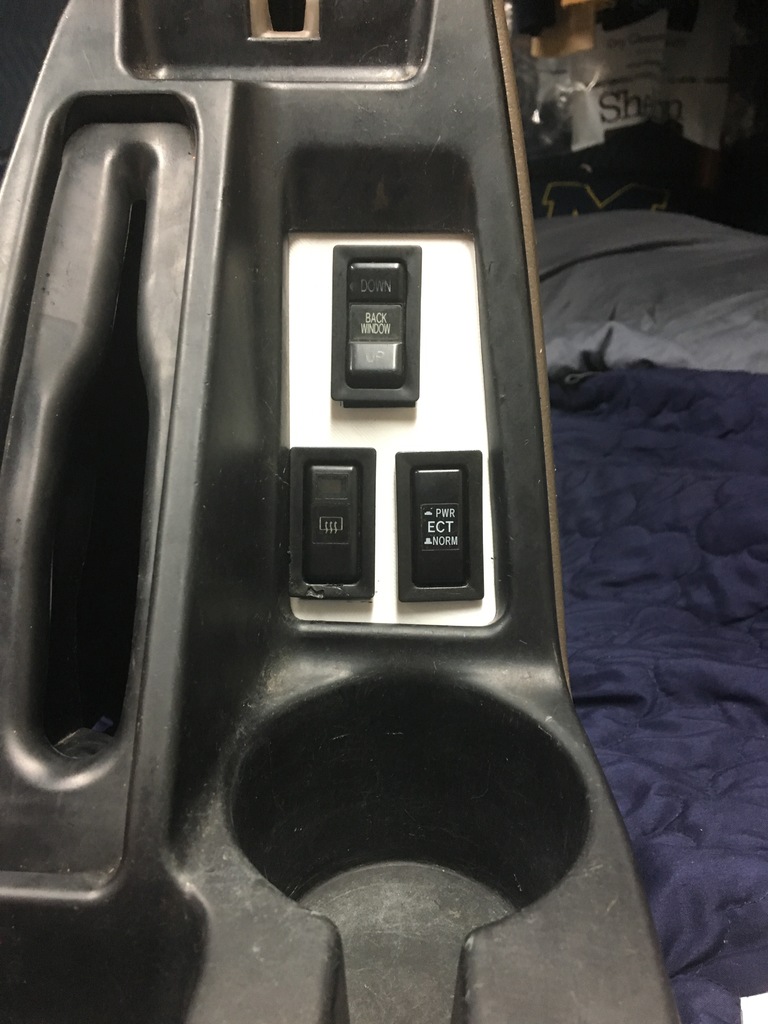 3rd Gen 4Runner Center Console Switch Plate by nickvan | Download free ...