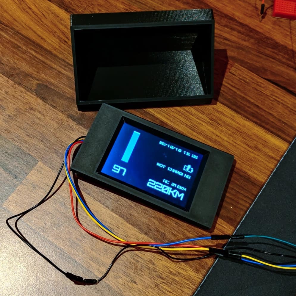 Nextion Desktop Dashboard Case by hag | Download free STL model ...