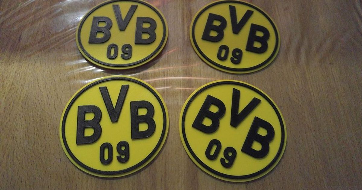 BVB Borussia Dortmund Drink Coaster / Beermat by Kawuezel | Download ...
