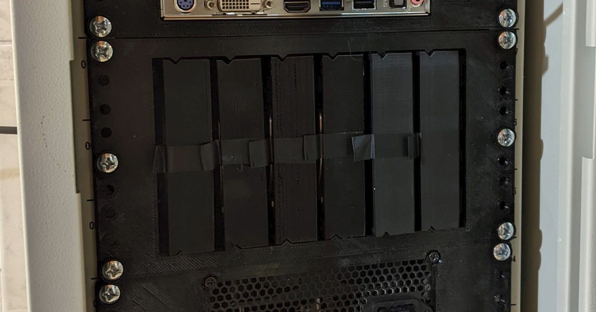 HDD cage for 10 inch rack by heron | Download free STL model ...