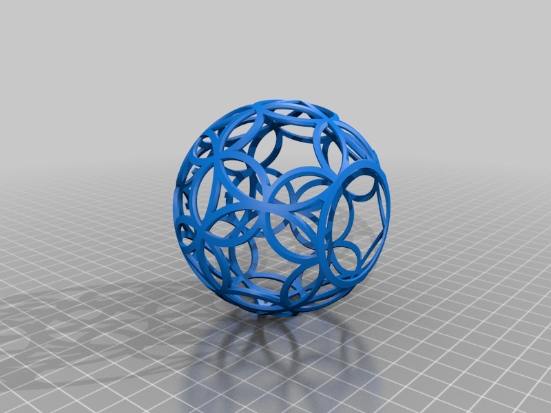 Dual circles (stereographic projection) by henryseg | Download free STL ...