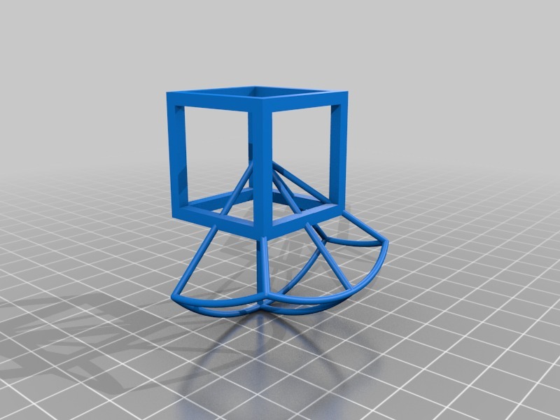 Cube with two kite panels by henryseg | Download free STL model ...