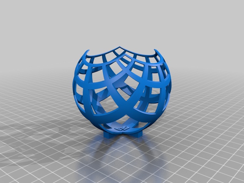 Stereographic projection (grid) by henryseg | Download free STL model ...
