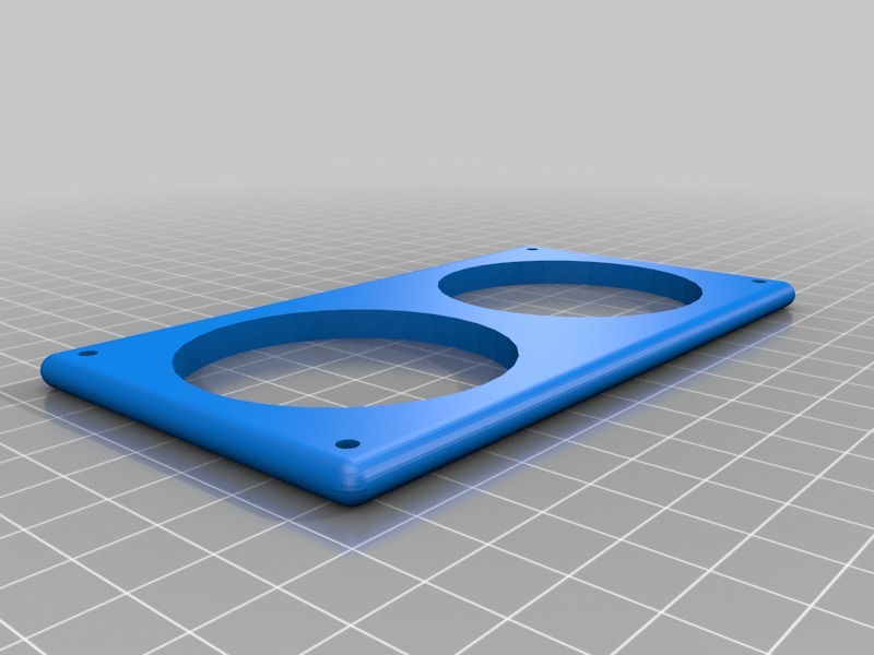 Dual 2" Gauge Plate by jjbunn | Download free STL model | Printables.com