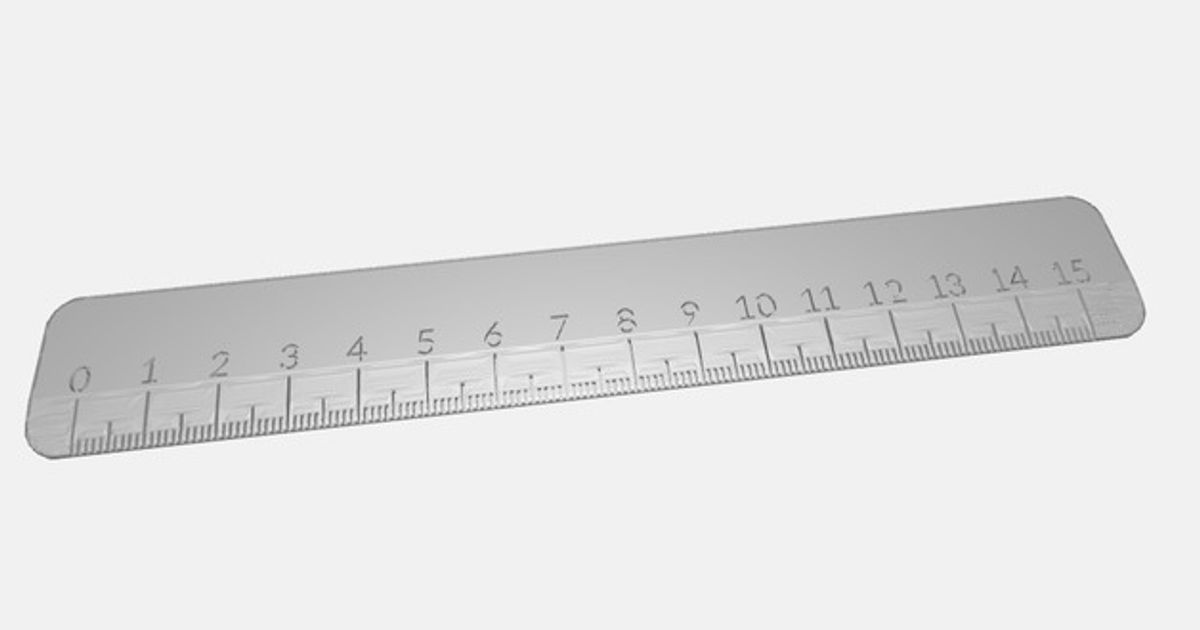 Ruler 15cm by Luciano Rovanni | Download free STL model | Printables.com