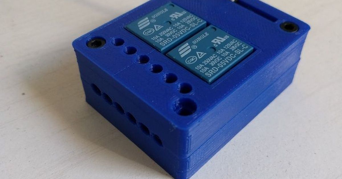 2 relays box by Choumarin | Download free STL model | Printables.com