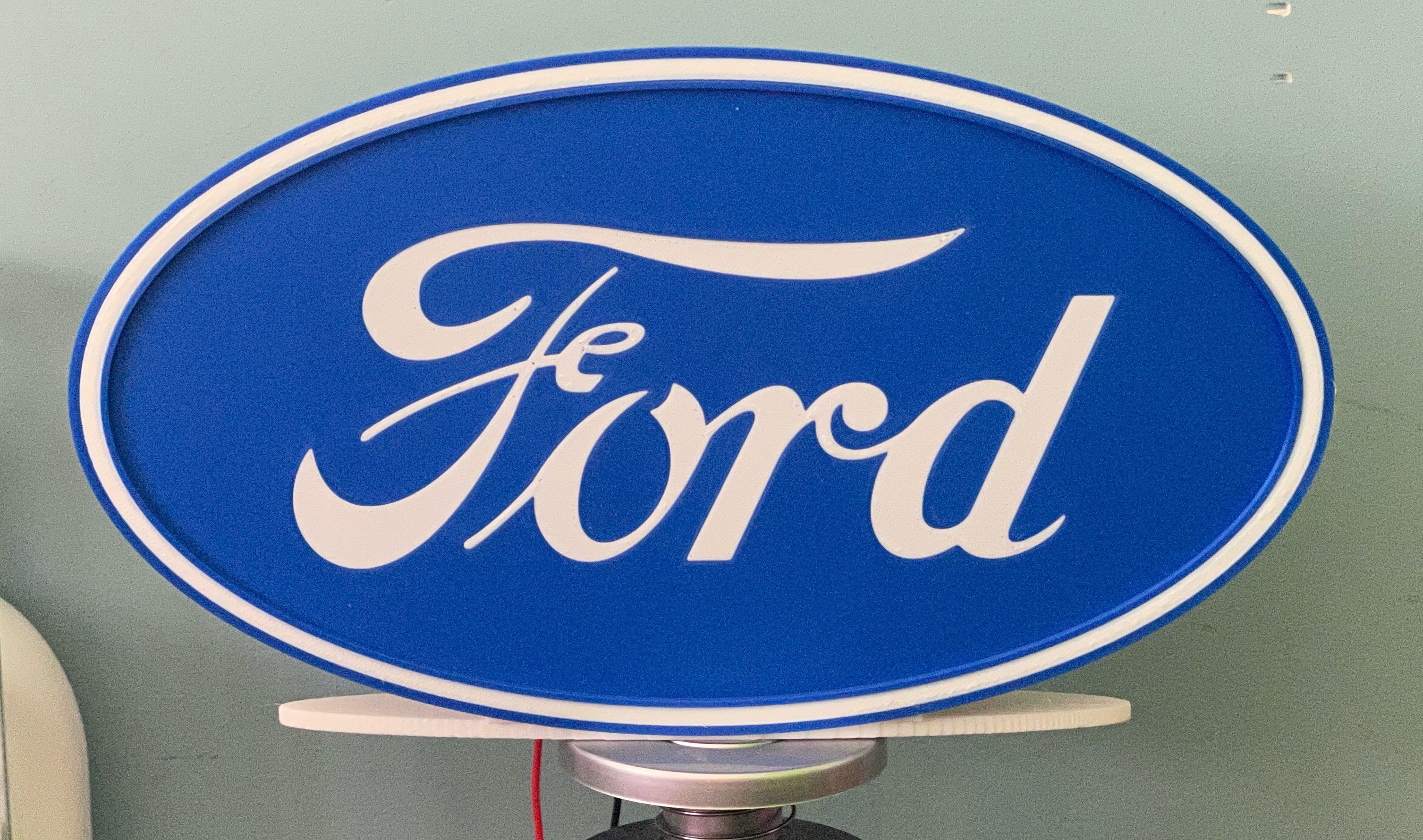 Ford logo lamp (circa 1927-1956) MMU by puckpuck | Download free STL ...