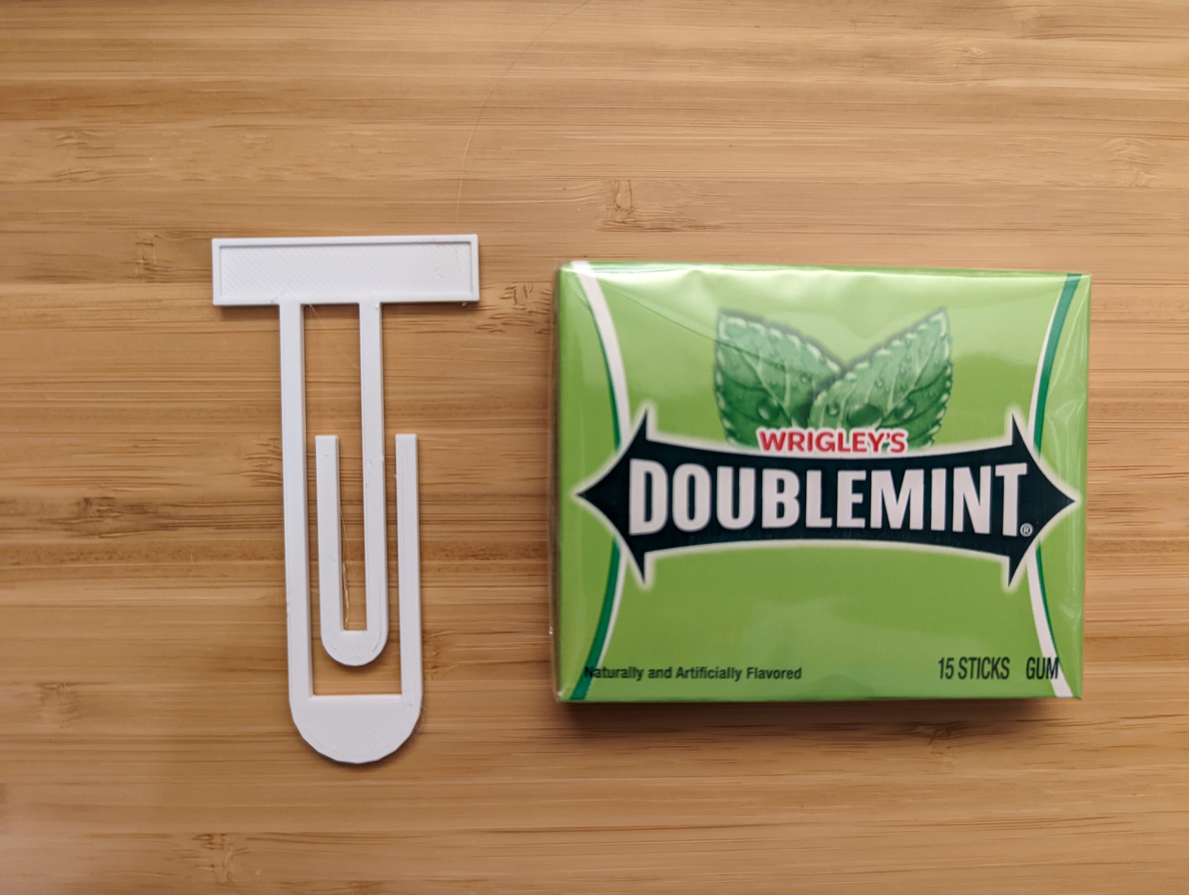 Paperclip with labeling area by flocks | Download free STL model ...