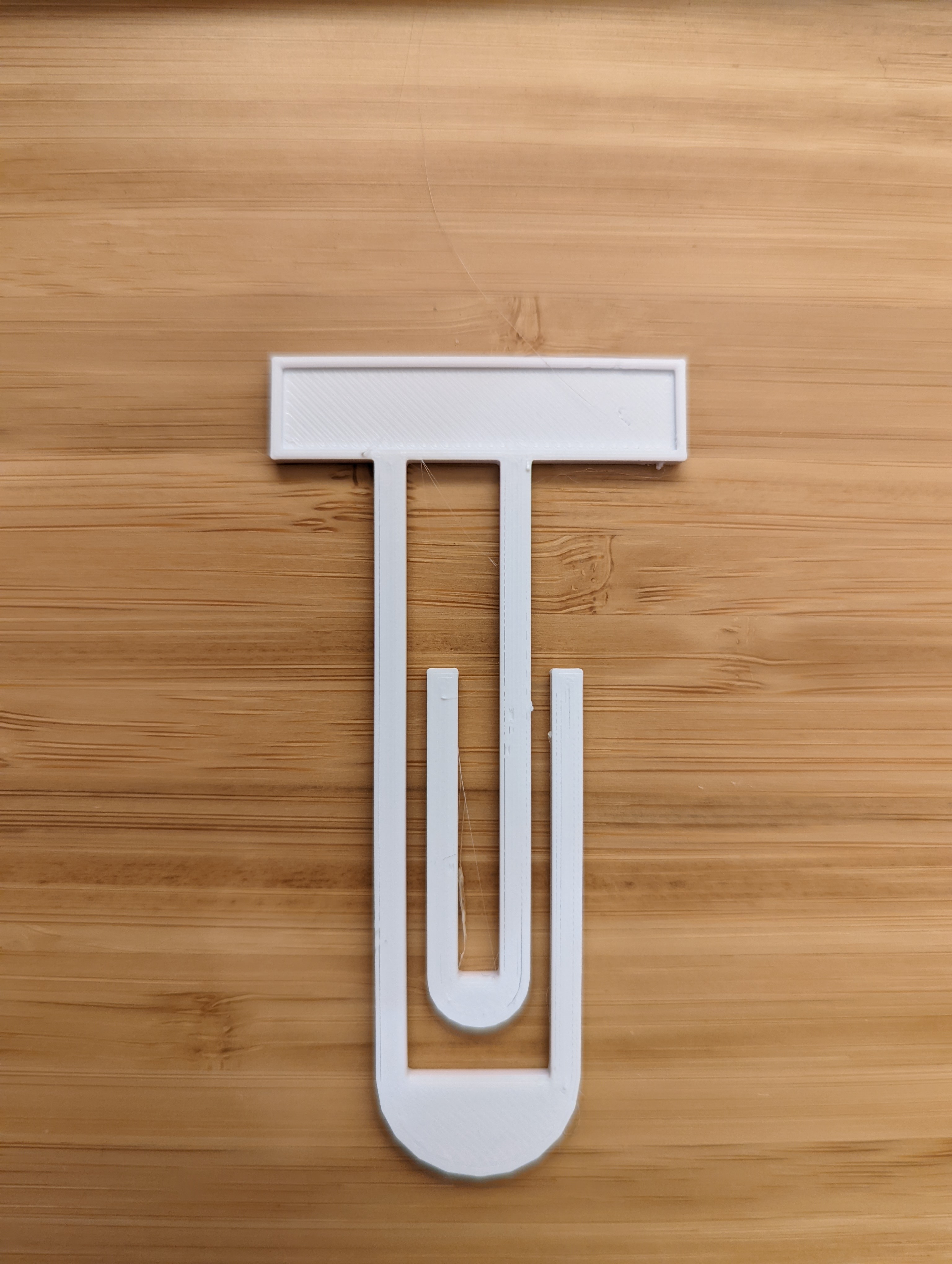 Paperclip with labeling area by flocks | Download free STL model ...